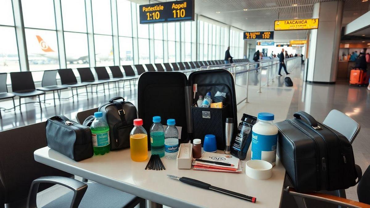 Novas regras para itens proibidos na bagagem de mão de companhias aéreas